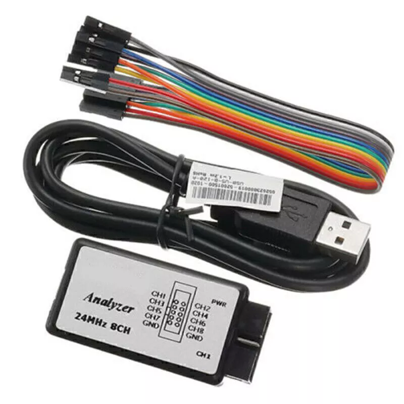 USB 24MHz 8-kanals Logic Analyzer