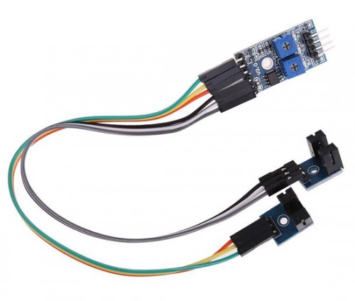 2 kanaler OPTO Speed-Count Sensor Modul - ArduinoTech