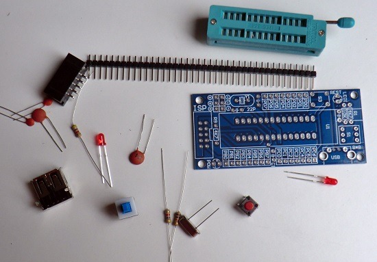 ATmega8 ATmega48 ATMEGA88 Development Board KIT