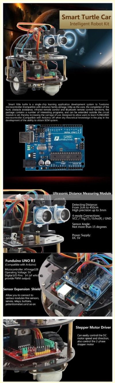 Car Learning Suite Robot Intelligent Turtle Wireless Control Based ...