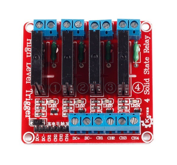 Solid State relæmodulkort SSR Omron 1-8 kanal