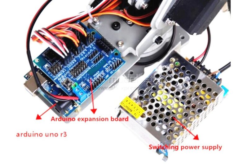 6DOF-styret 6-akset parallel-mekanisme laserskåret arduino kit robotarm ...