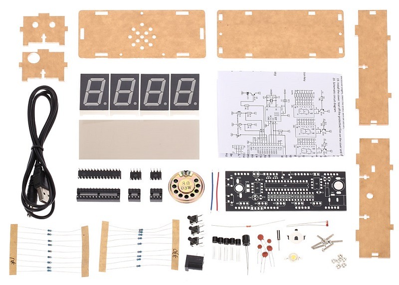 Digital Talking Clock DIY Kit - ArduinoTech