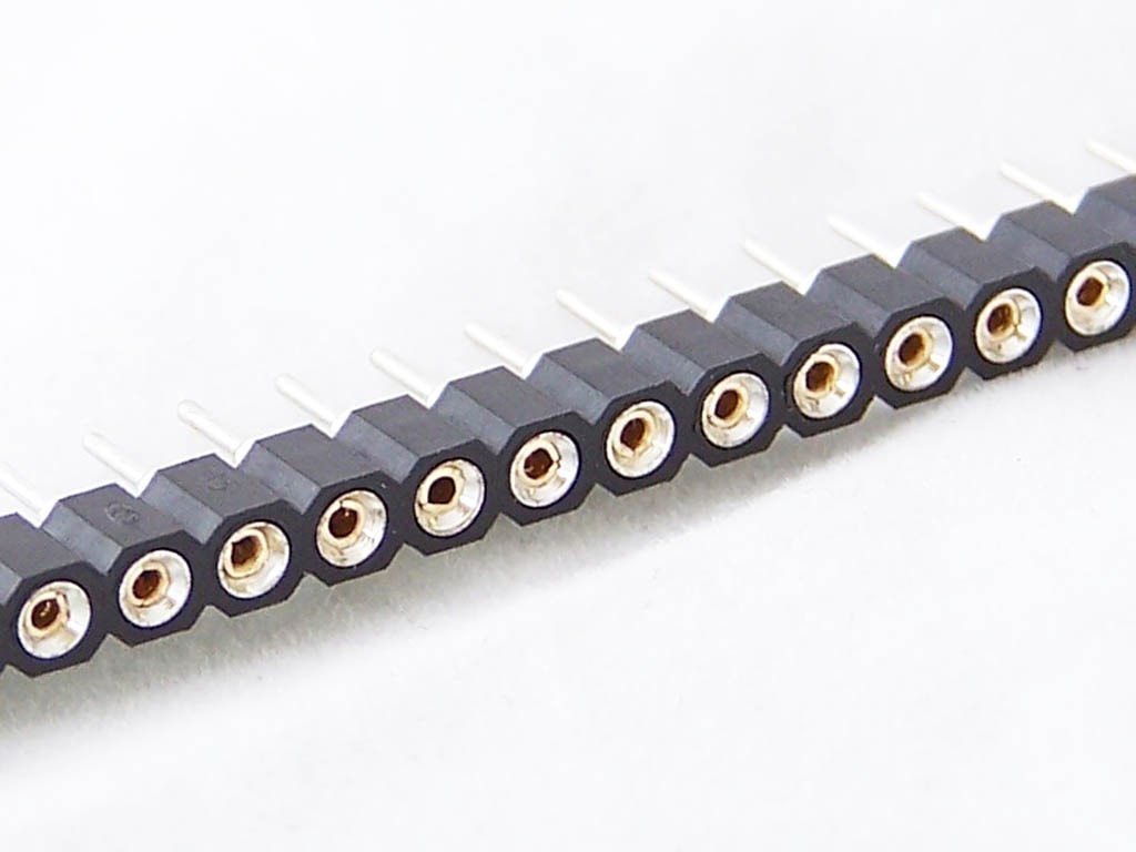 Rund Hun Enkeltrækket Pin Header 40 ben 2.54 mm - ArduinoTech