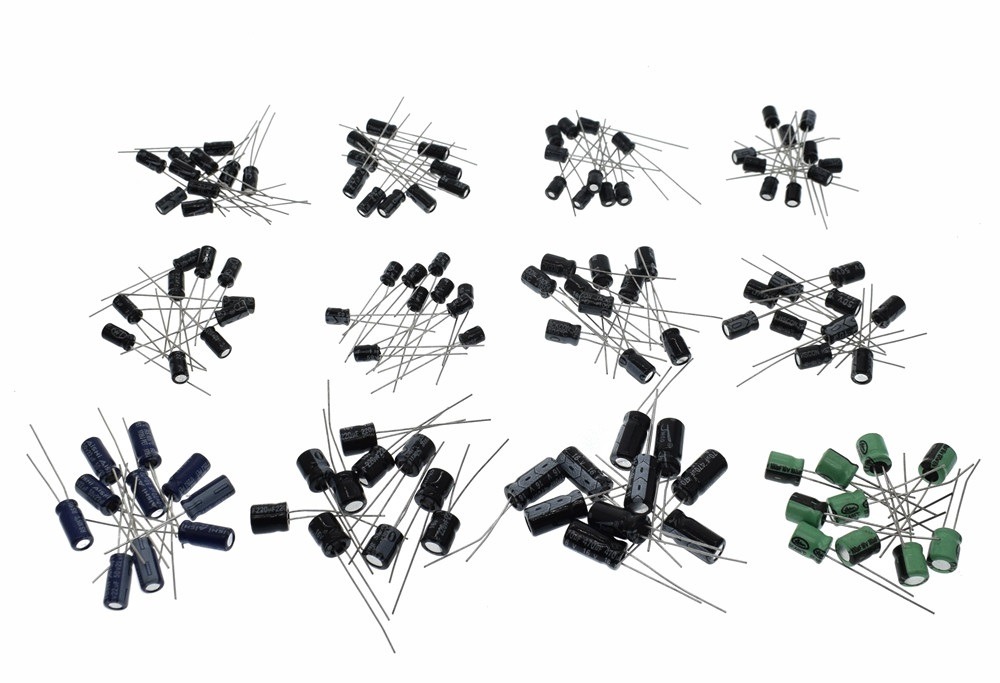 Aluminum Electrolytic Capacitor Assortment Kit 120pcs