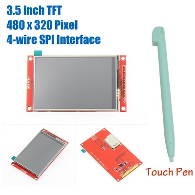 3,5 tommer TFT LCD Touch Screen Display Modul SPI Interface 480 x 320 - ArduinoTech