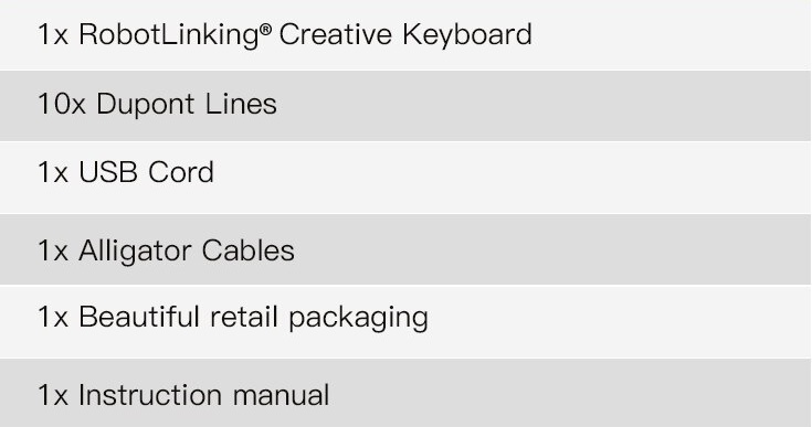 RobotLinking Creative Keyboard Kit grundlæggende version - ArduinoTech