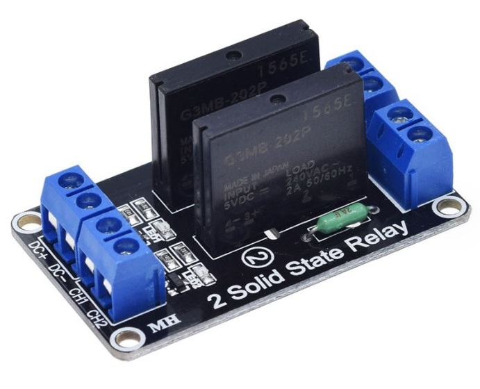 SSR G3MB-202P Solid State-relæmodul 2-kanals højt lavt niveau - ArduinoTech