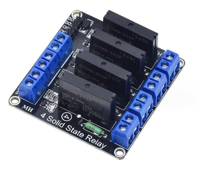 SSR G3MB-202P Solid State relæmodul 4-kanals højt lavt niveau - ArduinoTech