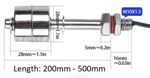Vandtårn niveau svømmerafbryder stål - ArduinoTech
