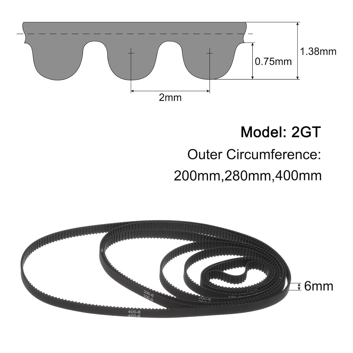 Closed-loop GT2-6mm Tandrem - ArduinoTech